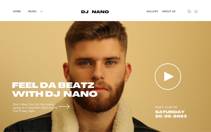 Create a responsive websites for musician artist, dj, record labels and ...