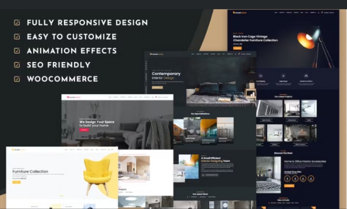 Design interior design website and architecture website design by Quality_webb | Fiverr