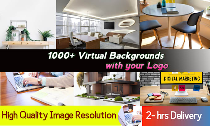 Create zoom virtual background and google meet in 2 hrs by ...
