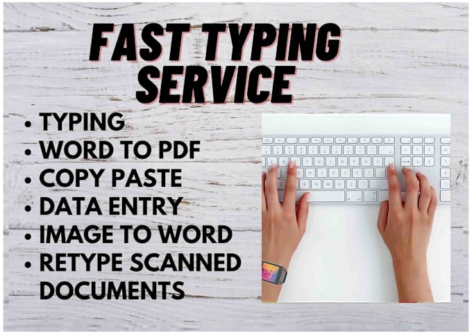 Typing and retype or professional typist or typing services provider by ...