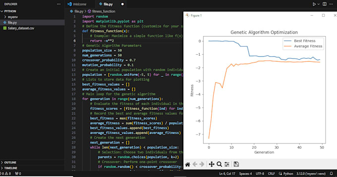 Do genetic and evolutionary algorithms in python for optimized results ... Do genetic and evolutionary algorithms in python for optimized results ...