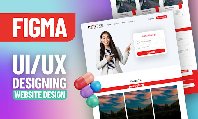 Design figma website, landing page, ui ux, prototype by Hamza_munir_ | Fiverr