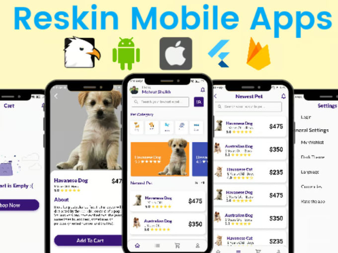 Reskin Rebrand Any Codecanyon Android Ios App Flutter App Ionic App By Jonathanny00 Fiverr