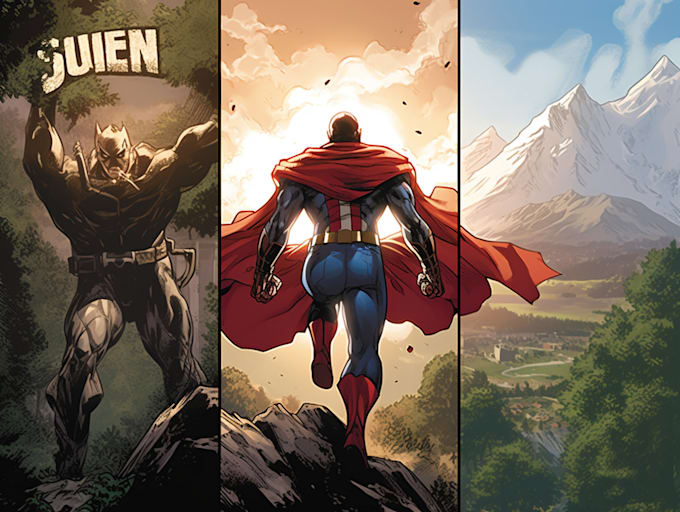 Make a superhero character concept art for comic cartoons by Cobrodil76 ...