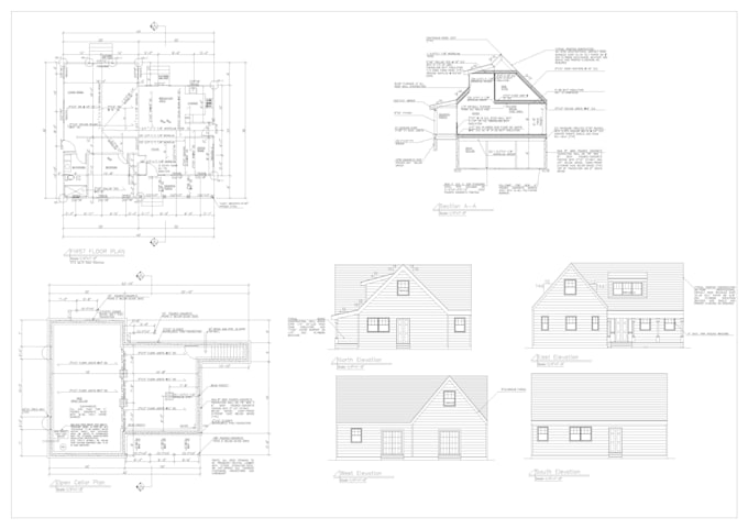 Draw , redraw floor plan, building section drawings in autocad by ...