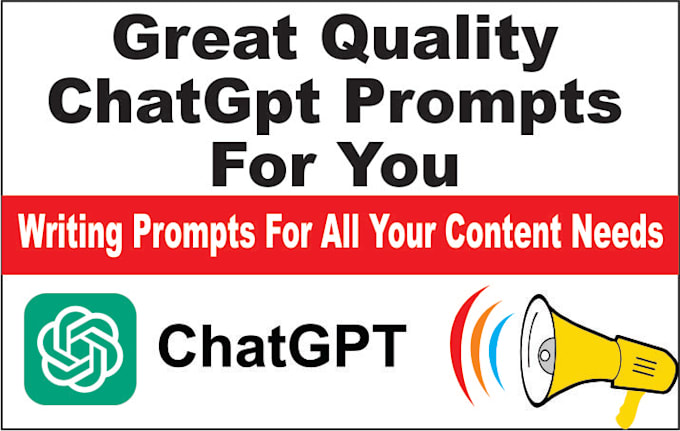 Tailored writing prompts for all your content needs by Sherazi313 | Fiverr