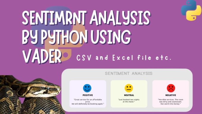 Do sentiment analysis by python using vader by Ihsanullah_0311 | Fiverr Do sentiment analysis by python using vader by Ihsanullah_0311 | Fiverr