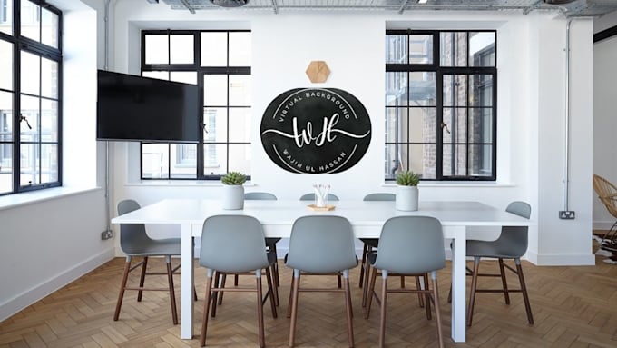 Create zoom virtual background with your logo on it by Wajihulhassan52 ...