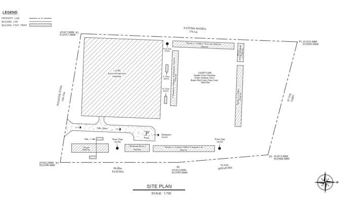 Draft 2d site plan, plot plan, lot subdivision landscape design of your ...