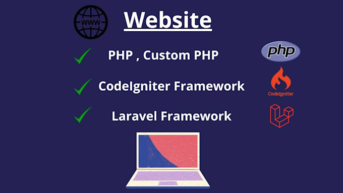 Create php websites with laravel and codeigniter by Drissalichane | Fiverr