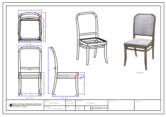 Chair Drawing Autocad