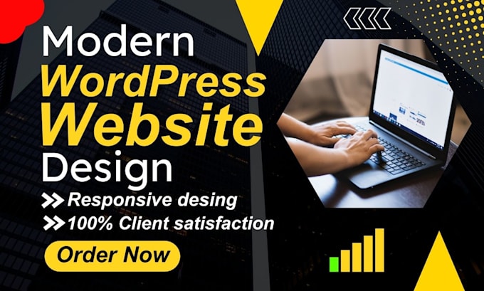 Create a modern and responsive wordpress website design by Saddaqat25 | Fiverr