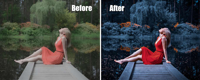 Professionally dark color grade your photos by Visualltdesignr | Fiverr