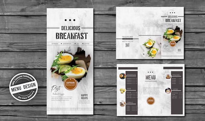 Do creative restaurant food menu, digital menu and food flyer by Laiba ...