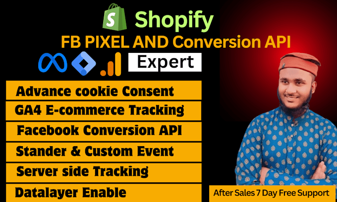 Fix shopify facebook pixel and conversion api by Expert_tazmul | Fiverr
