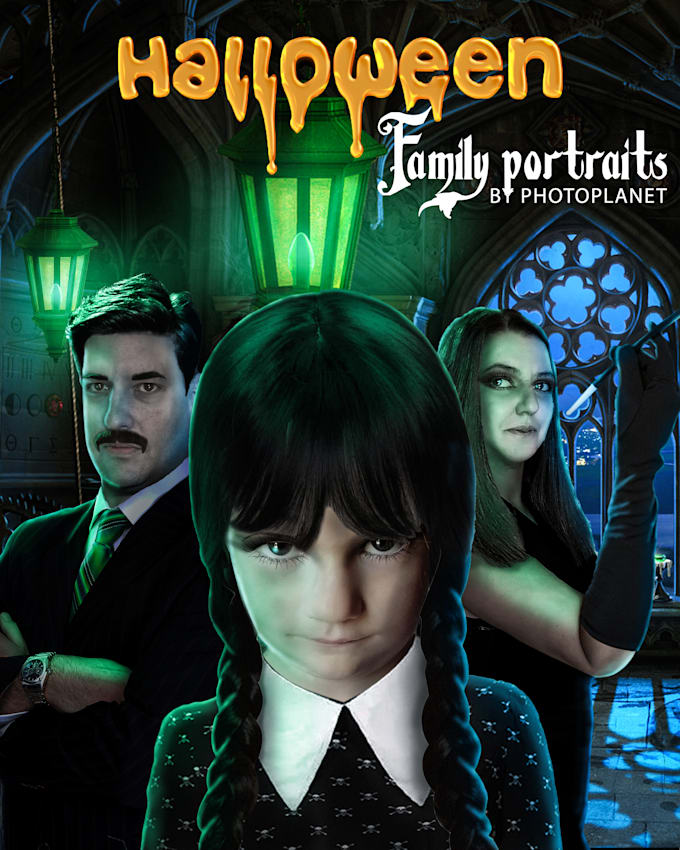 Make scary family portraits by Tesla_art | Fiverr