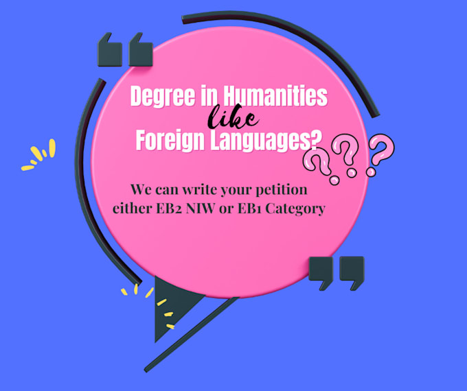 Write your eb2 niw or eb1 petition for your foreign language degree by ...