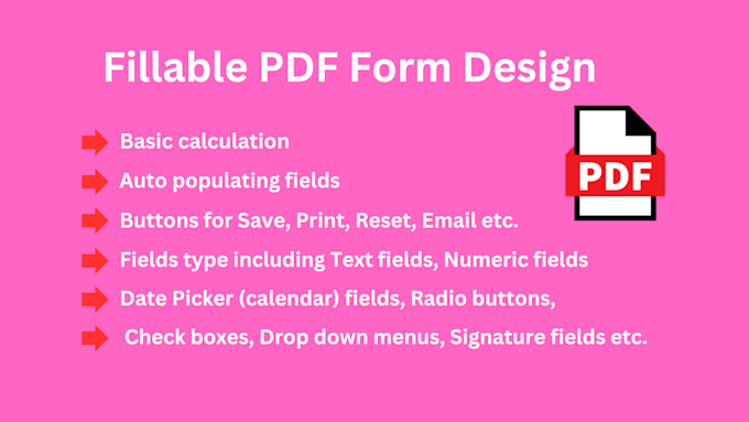 Design fillable pdf form by Imran_data_ | Fiverr