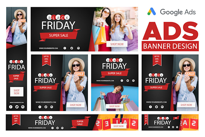 Design banner ads, google adwords display ads by Thebilaal | Fiverr