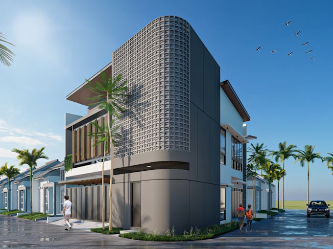 Design 3d architectural drawings and realistic render by Farhan_dirga | Fiverr