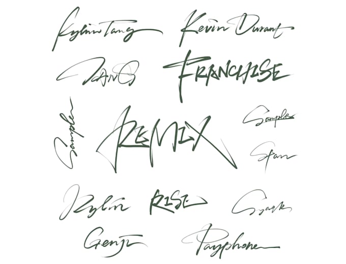 Design an unique signature for you by Momsredwine | Fiverr