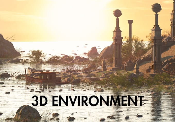Create professional 3d model and 3d environment, design 3d environment ...