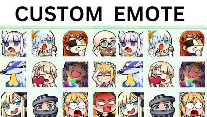 Draw Custom Cute Twitch Discord Emotes Or Sticker For You By Steven