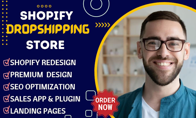 Create and design a high converting shopify dropshipping store or website design by Shopi ...