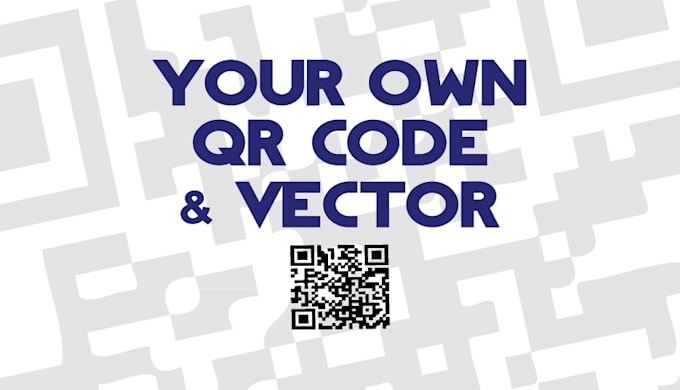 Create you your own qr code and vectorize it by Kzdcgc | Fiverr
