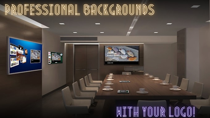 Design fully customized zoom virtual background by Faza45 | Fiverr