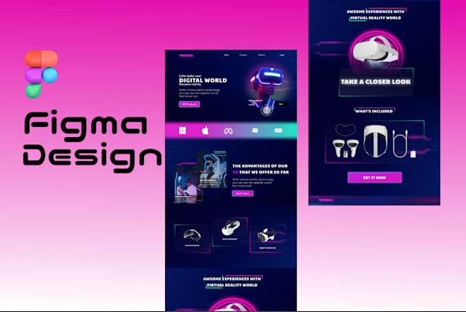 Design unique and modern landing pages using figma by Ghizlene213 | Fiverr