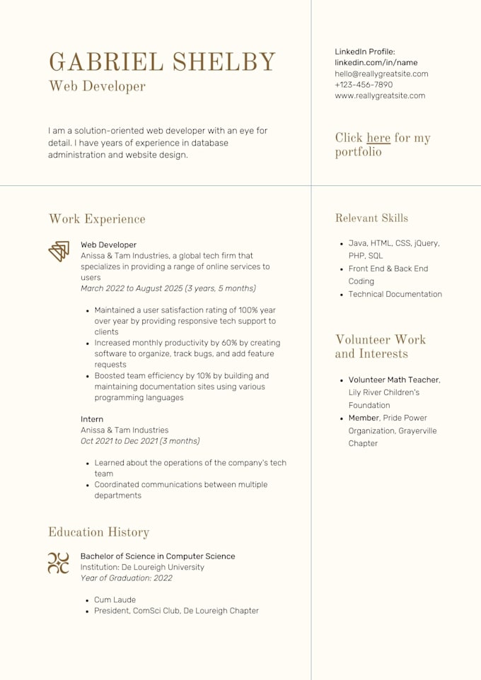Make a cv and flyer for you by Rehan_shahbaz | Fiverr