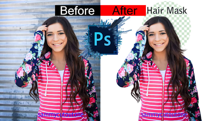 Photoshop hair masking image mask background removal fast by ...