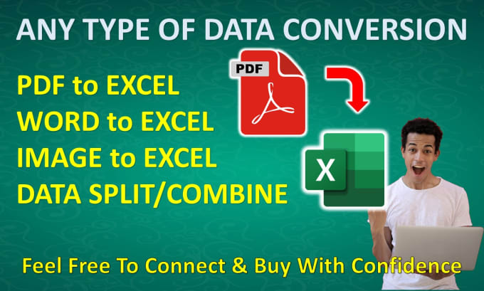 Convert any data into excel by Imrankhanjmi | Fiverr Convert any data into excel by Imrankhanjmi | Fiverr