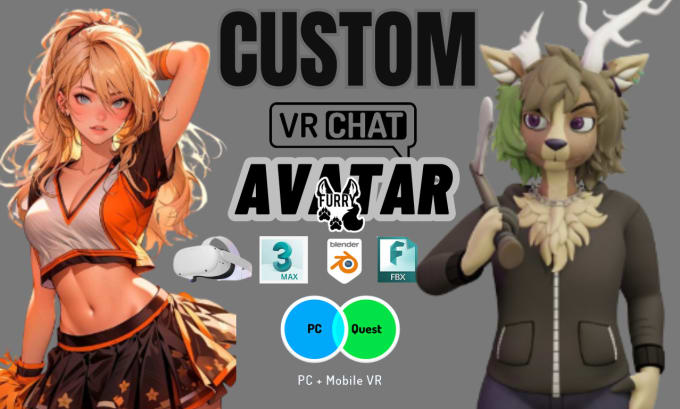 Do Vrchat Avatar Vrc Avatar Vr Character 3d Vtuber Furry Avatar Anime Nsfw By Teamer77 Fiverr