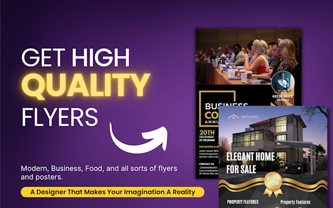 Design a professional and beautiful flyer and a poster by Prince208 ...