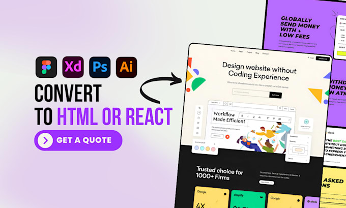 Convert figma to html css or react, psd to html or react bootstrap5 tailwind css by Mdfizul | Fiverr