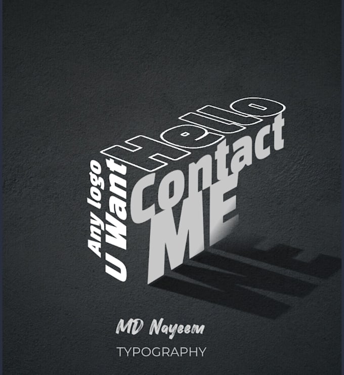 Design beautiful text based , , lettermark, 3d animated, word logo by ...