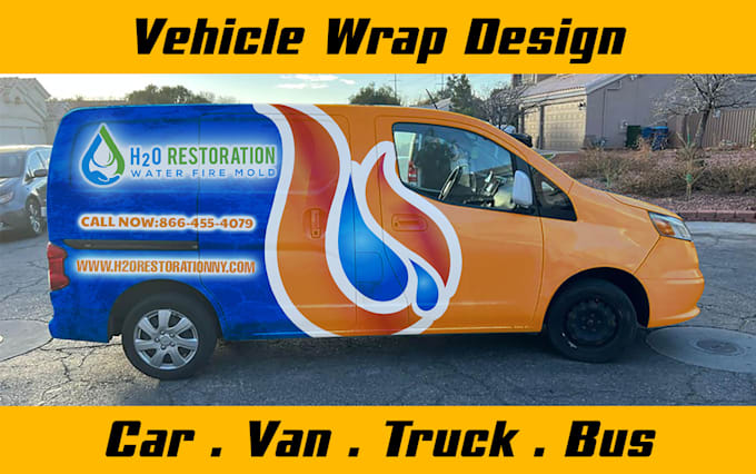 Design professional vehicle car van truck wraps with 3d mockup by ...
