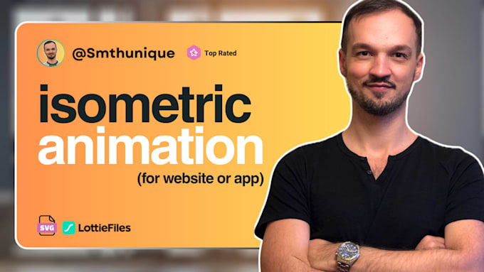 Create ai powered isometric lottie animation for web and apps by ...