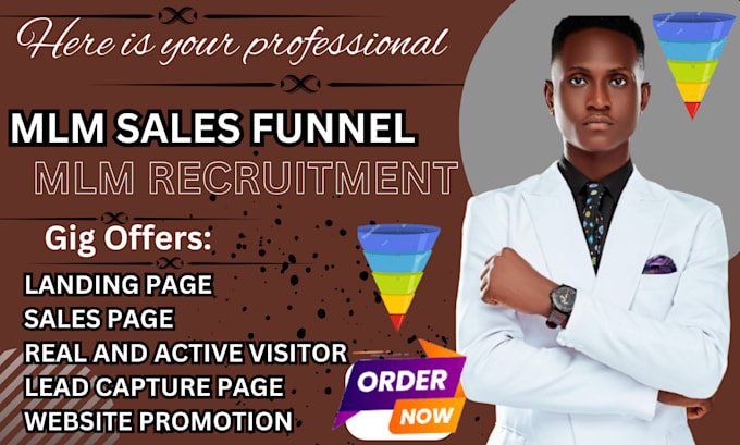 Do mlm sales funnel, landing page, mlm website promotion, mlm ...