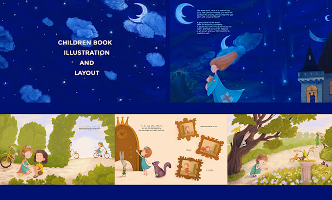 Illustrate unique children book and create book design for amazon kdp ...