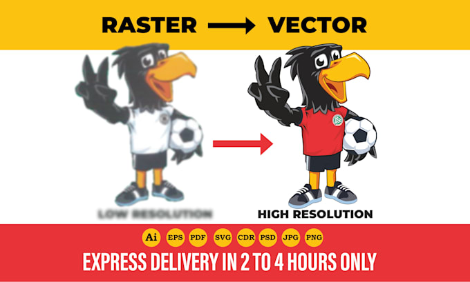 Convert vector tracing, raster to vector and image to vector from raster by Seainstyle | Fiverr