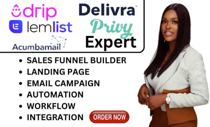 Setup drip privy lemlist acumbamail delivra email marketing campaign ...