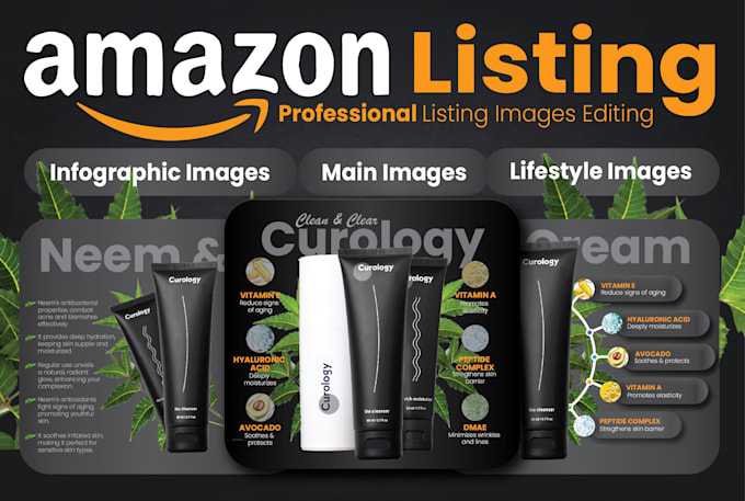 Design amazon infographic, main images and lifestyle images all listing by Baseersaddiqui | Fiverr