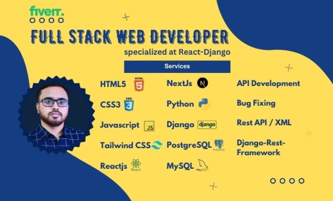 Be Your Full Stack Web Developer With Reactjs Nextjs Tailwind Css Django By Arifkhan997 Fiverr