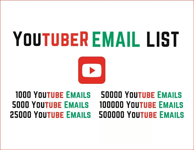 Collect youtuber influencer emails by Toobadnick | Fiverr