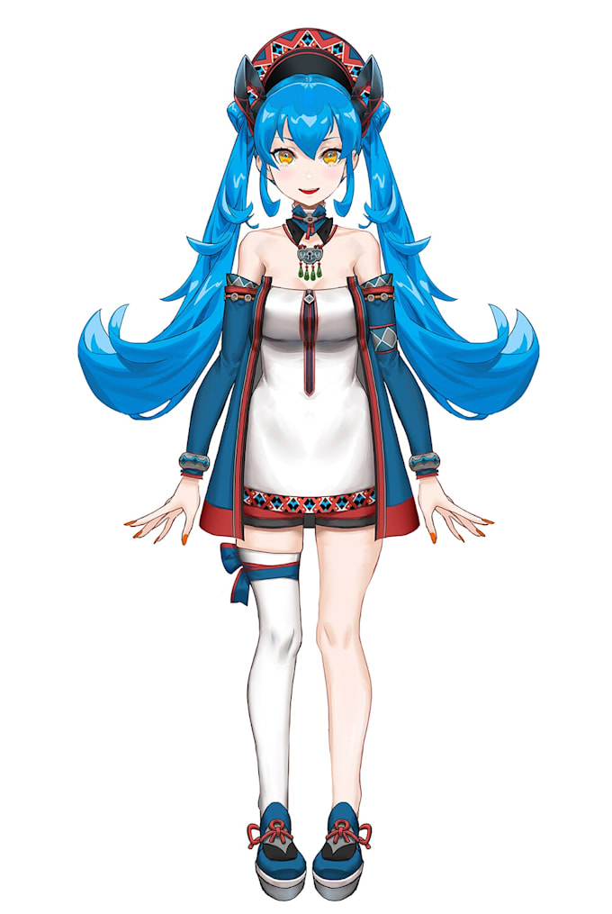Draw and rig vtuber model, vtuber design, live2d rigging, 2d by Giradux ...