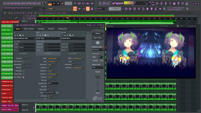 Render a 4k anime music visualizer by Djsh77 | Fiverr