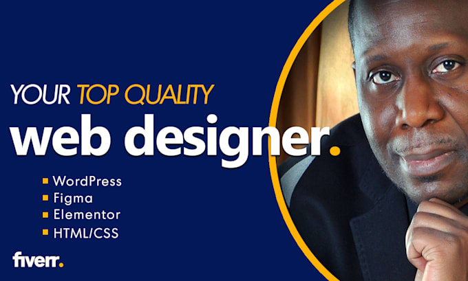 Build your professional website using figma, elementor or wordpress by ...